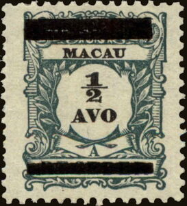 Stamp: Porto stamps (Macau(Postage Due stamps, surcharged) Mi:MO 139,Sn ...