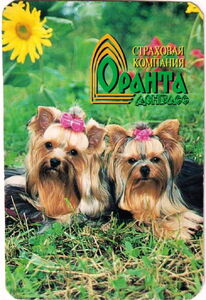 Pocket Calendar: Oranta (Ukraine(Dogs) Col:UA-1998-Ins-001