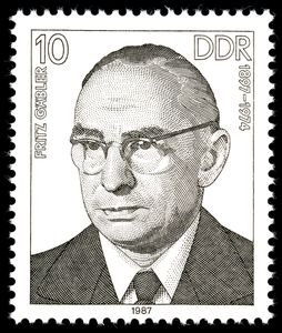 Stamp: Fritz Gabler (1897-1974) (Germany, Democratic Republic (DDR ...