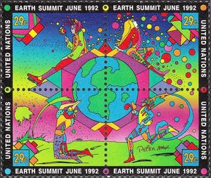 Stamp: Earth Summit (UNO New York(Earth Summit) Mi:NT-NY 629-632,Sn:NT ...
