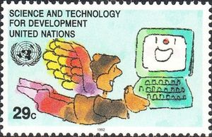Stamp: Science and technology (UNO New York(Science and Technology) Mi ...