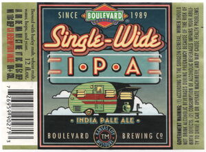 Drink Label: Boulevard Single-Wide Ipa (Boulevard Brewing Co., United ...