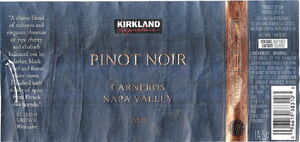 Drink Label: Kirkland Signature Carneros Pinot Noir (DC Flynt MW ...
