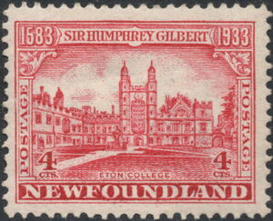 Stamp: Eton College (Newfoundland(350th Anniversary of Annexation by Sir Humphrey Gilbert) Mi:NW ...