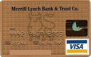 Bank Card: Merrill Lynch Bank & Trust Co. (Merrill Lynch Bank, United ...
