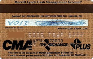 Bank Card: Merrill Lynch Bank & Trust Co. (Merrill Lynch Bank, United ...