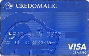 Tarjeta de Banco: Credomatic (BAC Panama, PanamáCol:PA-VI-0010
