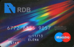 Bank Card: Color (RosDor Bank, RussiaCol:RU-MS-0560