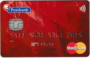 Bank Card: Postbank MasterCard - 0615 (Postbank, BulgariaCol:BG-MC-0340