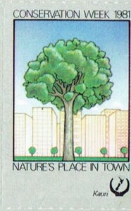 Stamp: Conservation Week 1981 Kauri (New Zealand: Cinderella Stamps ...