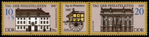 Stamp: Former Post Office Court, Berlin (1760)/Zf/ Wartenberg's Pal ...