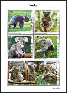 Stamp: Koalas (Sierra Leone(Koalas (2022)) Col:SL 2022-639a