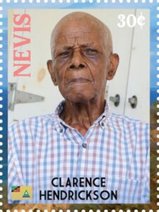 Stamp: Clarence Hendrickson (Nevis(Centenarian 2022) Sn:KN-N 2063c,Col ...