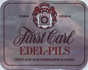 Drink Label: Furst Carl Edel-Pils (Schloßbrauerei Ellingen, Germany ...