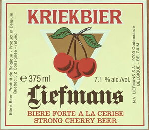 Etiquettes de boissons: Kriekbier Liefmans (Liefmans (Moortgat ...