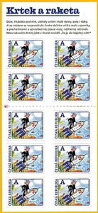 Stamp: The Mole and the Rocket (Czech Republic(Cartoons - The Mole) Mi:CZ MH172A,Sn:CZ 3571a,Yt ...