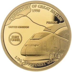 Coin: 10 Dollars (1990 - Channel Tunnel) (Solomon Islands(2023 - The ...