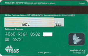 Bank Card: Navy Federal Cash Rewards (Navy Federal Credit Union, United ...