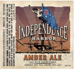 Drink Label: Independence Harbor Amber Ale (Custom Tap Brews, United ...