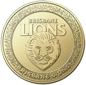 Coin: 1 Dollar (Australian Football League AFL - Brisbane Lions ...
