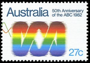 Stamp: ABC - Logo (Australia(50th Anniversary of Australian ...