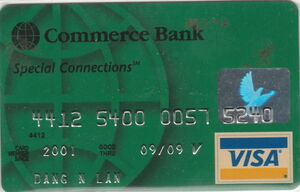 Bank Card: Commerce Bank (Commerce Bank of Kansas City, United States ...