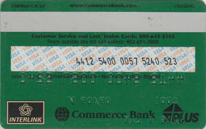 Bank Card: Commerce Bank (Commerce Bank of Kansas City, United States ...