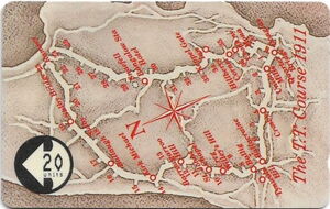 Phonecard: Course Map (Manx Telecom, Isle of Man(GPT Cards) Col:9IOMF 📞