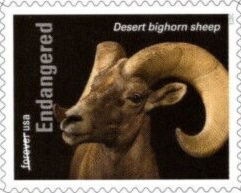 Sello: Desert Bighorn Sheep (Ovis canadensis nelsoni) (Estados Unidos ...