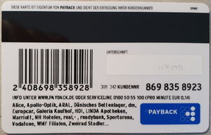 Functional Card: Real (Payback, Germany, Federal Republic(Real) Col:DE ...