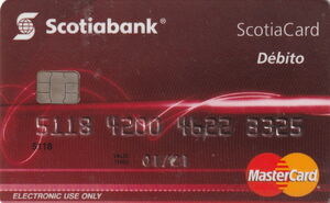 Tarjeta de Banco: Scotiabank ScotiaCard (Scotiabank, PerúCol:PE-MC-0004