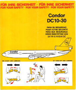 Safety Card: Dc10-30 (Condor, Germany, Federal RepublicCol:CFG-DE-0030