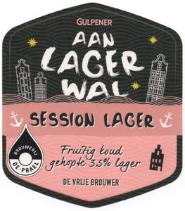 Drink Label: Aan Lager Wal (Gulpener Bierbrouwerij, NetherlandsCol:NL ...