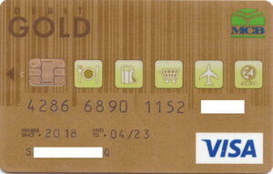Bank Card: Gold (MCB Muslim Commercial Bank, PakistanCol:PK-VI-0070