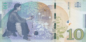 Banknote: 10 Lari (Georgia(2016-2021 Issue) Wor:P-77a 💴