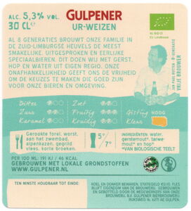 Drink Label: Gulpener Ur-Weizen (Gulpener Bierbrouwerij, NetherlandsCol ...
