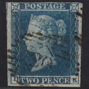 Stamp: Queen Victoria - Two Penny Blue (United Kingdom of Great Britain ...