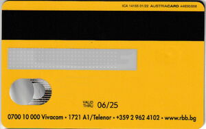 Tarjeta de Banco: RaiffeisenBank Mastercard Payment - 01/21/000 ...