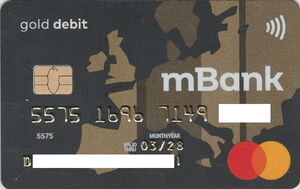 銀行卡: Map Of Europe (BRE Bank SA/MultiBank/mBank, 波蘭Col:PL-MC-0040.07