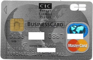 Bank Card: Cic- Business Card (CIC, FranceCol:FR-MC-0070