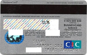 Bank Card: Cic- Business Card (CIC, FranceCol:FR-MC-0072
