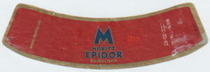Drink Label: Epidor (Cerveses Moritz, S.A., SpainCol:ES-BEER-003639