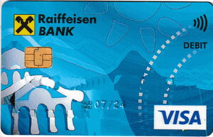 Bankkarte: RaiffesenBank Visa Debit Blue Temple Chip - 11/20/009 ...