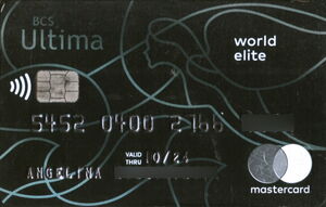 Tarjeta de Banco: BCS Ultima MC World Elite (BCS Bank, RusiaCol:RU-MC ...