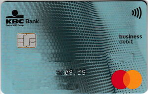 Bank Card: KBC Bank Mastercard Business Debit - 04/22/014 (KBC Bank ...