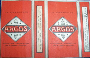 Cigarette Pack: Argos (ArgentinaCol:AR-CT-4373 🚬