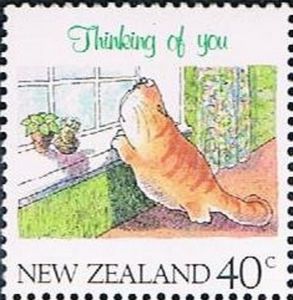 Stamp: Window Sill (New Zealand(Thinking Of You) Mi:NZ 1171,Sn:NZ 1033 ...