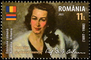 Stamp: Ana Aslan, Biologist (Romania(Ana Aslan and the Elixir of Youth ...