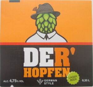 Drink Label: Der' Hopfen (Sun InBev/AB InBev Efes Ukraine, UkraineCol ...