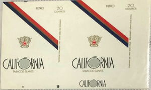 Paquete de Cigarrillos: California (BrasilCol:BR-CT-0969